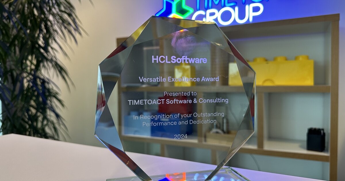 TIMETOACT erhält Versatile Excellence Award von HCL